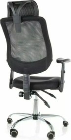 Černé kancelářské křeslo FLEXISEAT Q-118RC