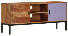TV skříňka medově hnědá a šedá 110 x 30 x 50 cm masivní akácie 337076