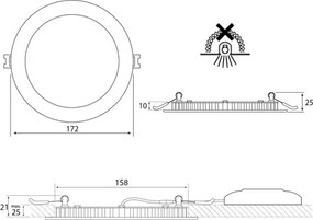 LED podhledové svítidlo McLED TORO R15 TR172-15W4000K-W-EN neutrální bílá ML-412.014.33.0