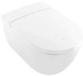 Villeroy & Boch ViClean - Elektronický bidet s keramikou, Rimless, CeramicPlus, SoftClosing, alpská bílá V0E100R1