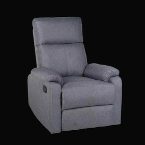 LuxuryForm DESIGN Televizní křeslo CARLOS s polohováním - šedé