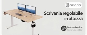 Výškově nastavitelný Psací stůl béžová 140x60x73-118cm