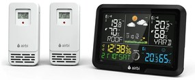 Airbi DUO Color - meteostanice se 2 bezdrátovými čidly a barevným displejem