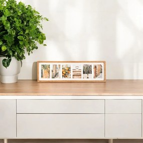 Fotorámeček MILEA, 6 fotek, dřevěný
