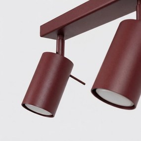 Sollux Lighting Stropní svítidlo RING 6L bordó