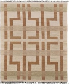 Ručne viazaný kusový koberec Leonidas DESP P124 Beige Mix, 140x200, béžová, hnedá, chodba / predsieň, Diamond Carpets India