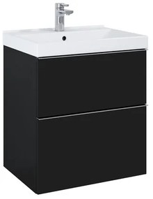 LOTOSAN Scarlet skříňka pod umyvadlo/desku 60cm, černá matná AQ LN8105