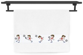 Dětský ručník Veba RUJANA tisk Fotbal bílá Velikost: 30x50 cm
