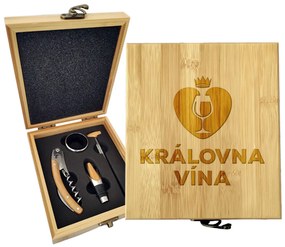 Sablio Dárková sada na víno Královna vína: 147×168×49 mm