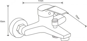 Mexen Caro vanová baterie, černá, 746630-70