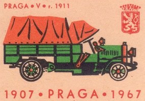 Plechová cedule Praga V 1911 Velikost: A4 (30 x 20 cm)