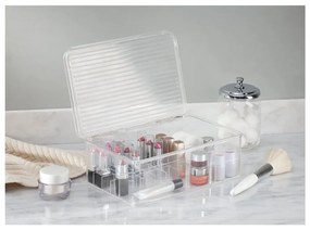 Organizér InterDesign Clarity Lipstick & Cosmetic Box, 27,5 x 18,5 x 9,5 cm