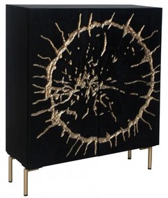 Massive home | Designová vysoká komoda Black Circle mango