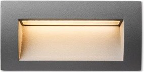 RED R12538 GORDIQ L zápustná antracitová 230V LED 3W IP65 3000K - RED - DESIGN RENDL