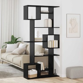 Knihovna 9 úrovní 92 x 29 x 188 cm Kompozitní dřevo Černý dub 3388359