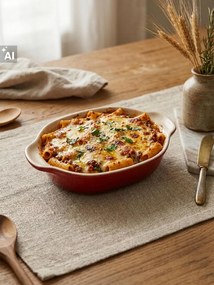 Sinsay - Keramická zapékací mísa - červená