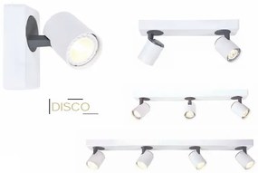 ACA DECOR Přisazené bodové svítidlo DISCO max. 4x35W/GU10/230V/IP20