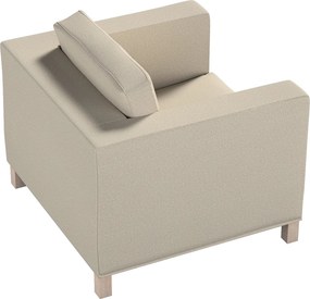 Potah na křesko IKEA Karlanda, krátký barva béžová látka pletený vzor
