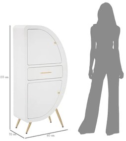 Designová komoda Raghnall 60 cm bílá