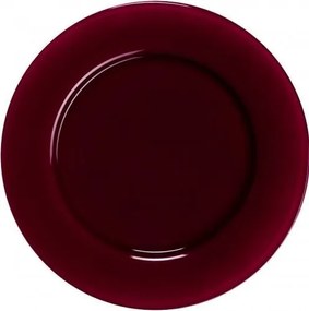 Love Plates Barevný skleněný talíř Aubergine 52 - 25 cm