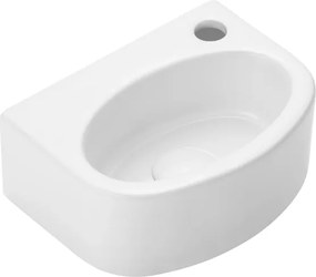 UPTrend Oválné keramické umyvadlo na desku/závěsné BAMBINO TR41037, bílá lesk
