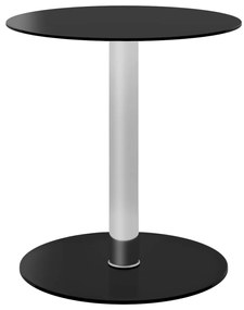 Konferenční stolek černý 40 cm tvrzené sklo