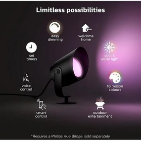 Philips 17462/30/P7-LED RGB Stmívatelná venkovní lampa Hue LILY LED/15W/24V IP65