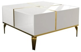 Konferenční stolek Nirvana White and Gold