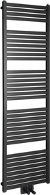 Aqualine Tondi - Topné těleso 45x169 cm, 600 W, matná černá DT446T