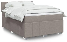 Box spring postel s matrací taupe 140x200 cm textil 3287088