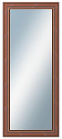 DANTIK - Zarámované zrcadlo - rozměr s rámem cca 50x120 cm z lišty ANGLIE hnědá (561)