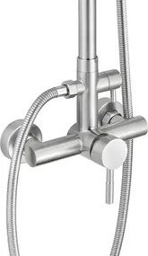 FALA Steely 1 / Sprchový set / nerezová ocel / výška 96-126 cm
