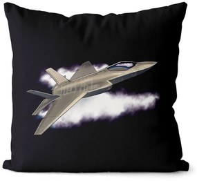 Polštář F-35 Lightning II (Velikost: 40 x 40 cm, Podšití beránkem: NE)