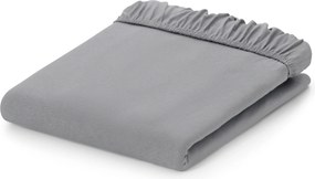 Tchibo - Žerzejové napínací prostěradlo, na dvoulůžko, šedá
