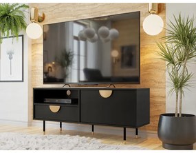 TV stolek Tevois 1SZ1K, Barva dřeva: černá
