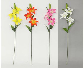 Lilie 3-květá, umělá květina, mix 4 barev, 36ks UKA027