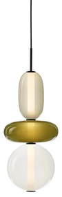 Bomma Pebbles skleněné závěsné svítidlo, malé Barva: Světle šedá, Konfigurace: Model 1