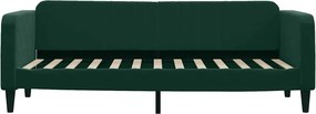 Válenda s přistýlkou tmavě zelená 80 x 200 cm samet 3197058
