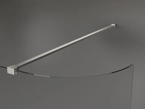 Mexen Kioto, sprchová zástěna Walk-In 80 x 200 cm, 8mm čiré sklo, broušená ocel profil, 800-080-101-97-06