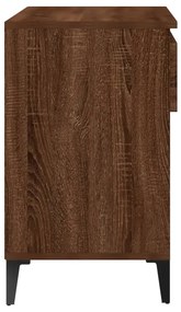 Botník hnědý dub 70x36x60 cm kompozitní dřevo - Default Title