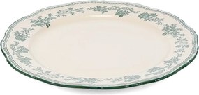 Zelený/slonovinový porcelánový talíř ø 27 cm Cyril – S|P Collection