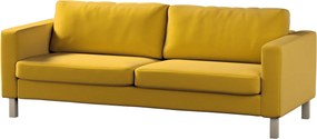 Potah na pohovku IKEA Karlstad, 3-místná, rozkládací barva žlutá látka sametová