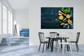 Obraz drink mojito Velikost (šířka x výška): 120x80 cm