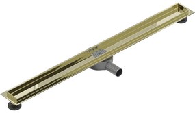 Mexen Flat 360° korpus pro liniový odtok otočný 80 cm, zlatý - 1540080