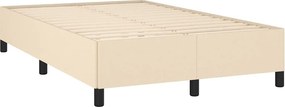 Box spring postel s matrací krémová 120x190 cm textil 3269900