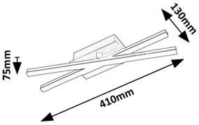 Rabalux 71396 - LED Stropní svítidlo DEMIR LED/16W/230V 4000K