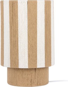 Bílá/v přírodní barvě provazová stolní lampa (výška 35 cm) Vienna Stripes – Leitmotiv