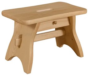 Drewmax KT255 - Dřevěná stolička v.25cm - Borovice
