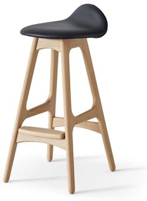 Kožená otočná barová židle 79 cm Buck – Hammel Furniture