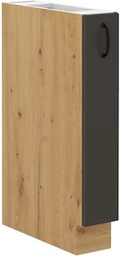 STL 15 cm výsuvná skřínka dolní s košíkem STILO Barevné provedení STILO: Dub Artisan / Grafit